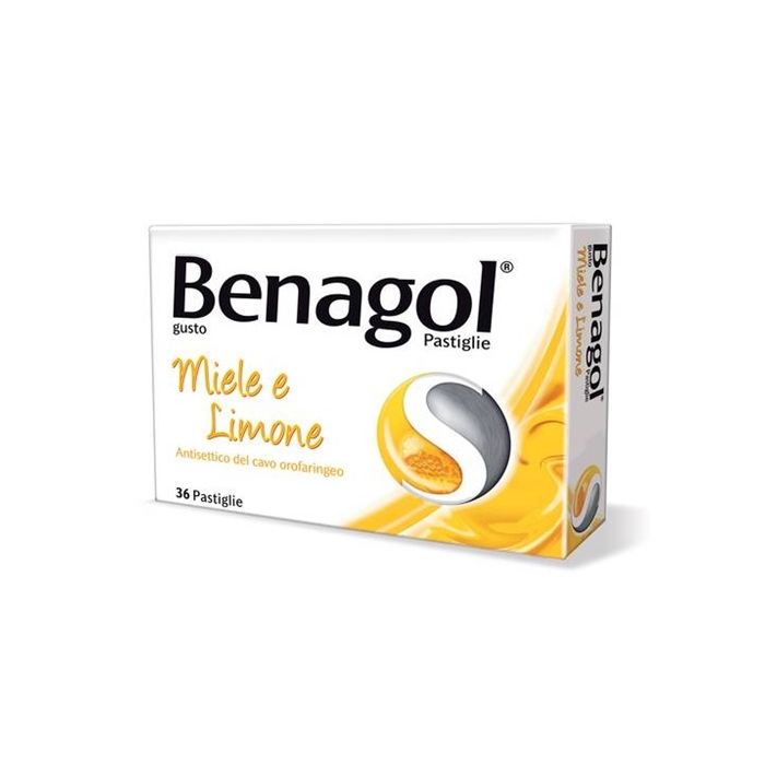 BENAGOL*36 pastiglie 0,6 mg + 1,2 mg miele limone - Farmaciauno