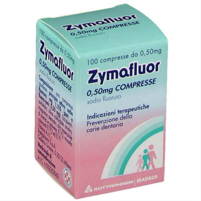 ZYMAFLUOR*100CPR 0,50MG - Farmaciauno