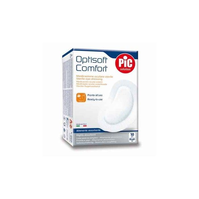 PIKDARE PIC SOLUTION OPTISOFT COMFORT TAMPONE OCULARE ADESIVO 10 PEZZI