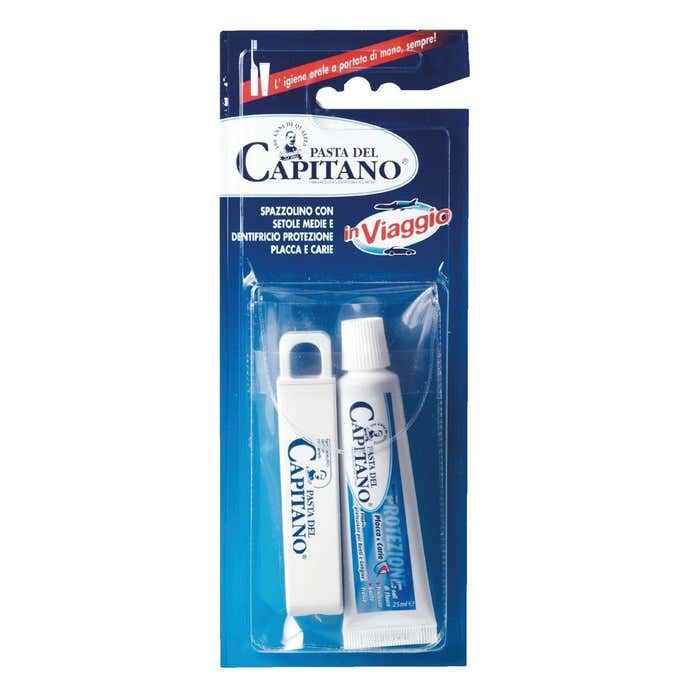 CICCARELLI PASTA CAPITANO SPAZZOLINO + DENTIFRICIO 25 ML KIT VIAGGIO
