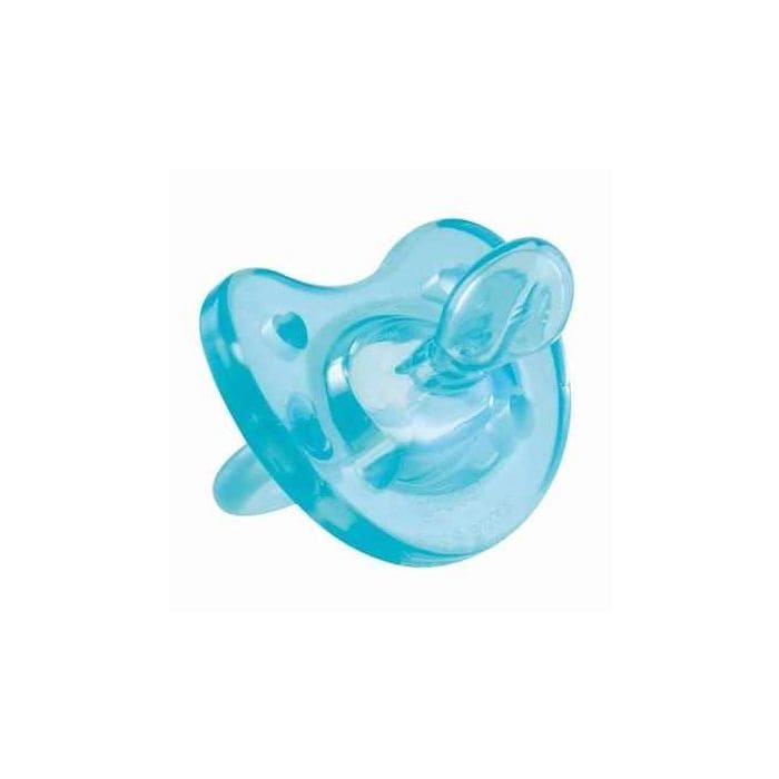 CHICCO PHYSIO SOFT GOMMOTTO CIUCCIO AZZURRO IN SILICONE 12 MESI - Farm