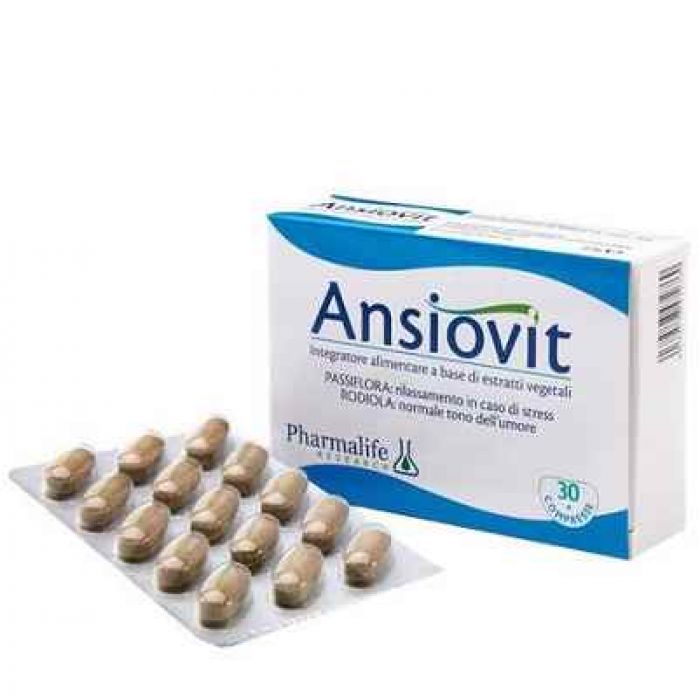 Ansiovit: Integratore Ansia e Stress | 30 Compresse