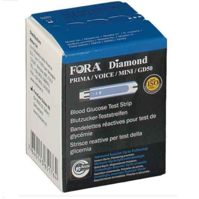 Meter Strisce Glicemia Fora Diamond Prima Voice Mini Gd50 50 Pezzi