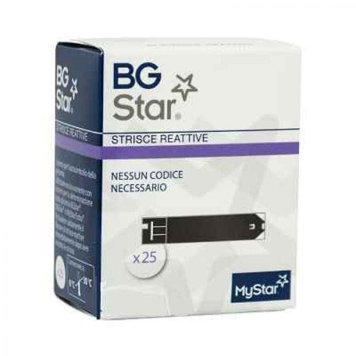 Bgstar Strisce Glicemia 25 Pezzi | Controllo Zucchero | Farmaciauno