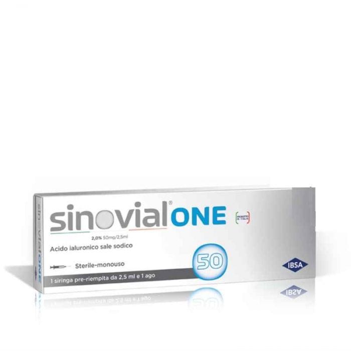 Sinovial One 2% 2.5ml: Infiltrazioni Acido Ialuronico