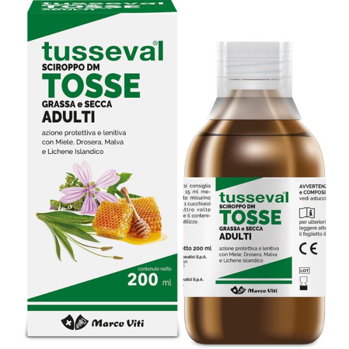 Tusseval Sciroppo Tosse Adulti | Tosse Secca Grassa | Farmaciauno