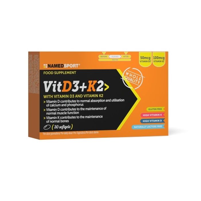 Vitd3+K2 30 Softgels | Ossa e Immunità | Farmaciauno
