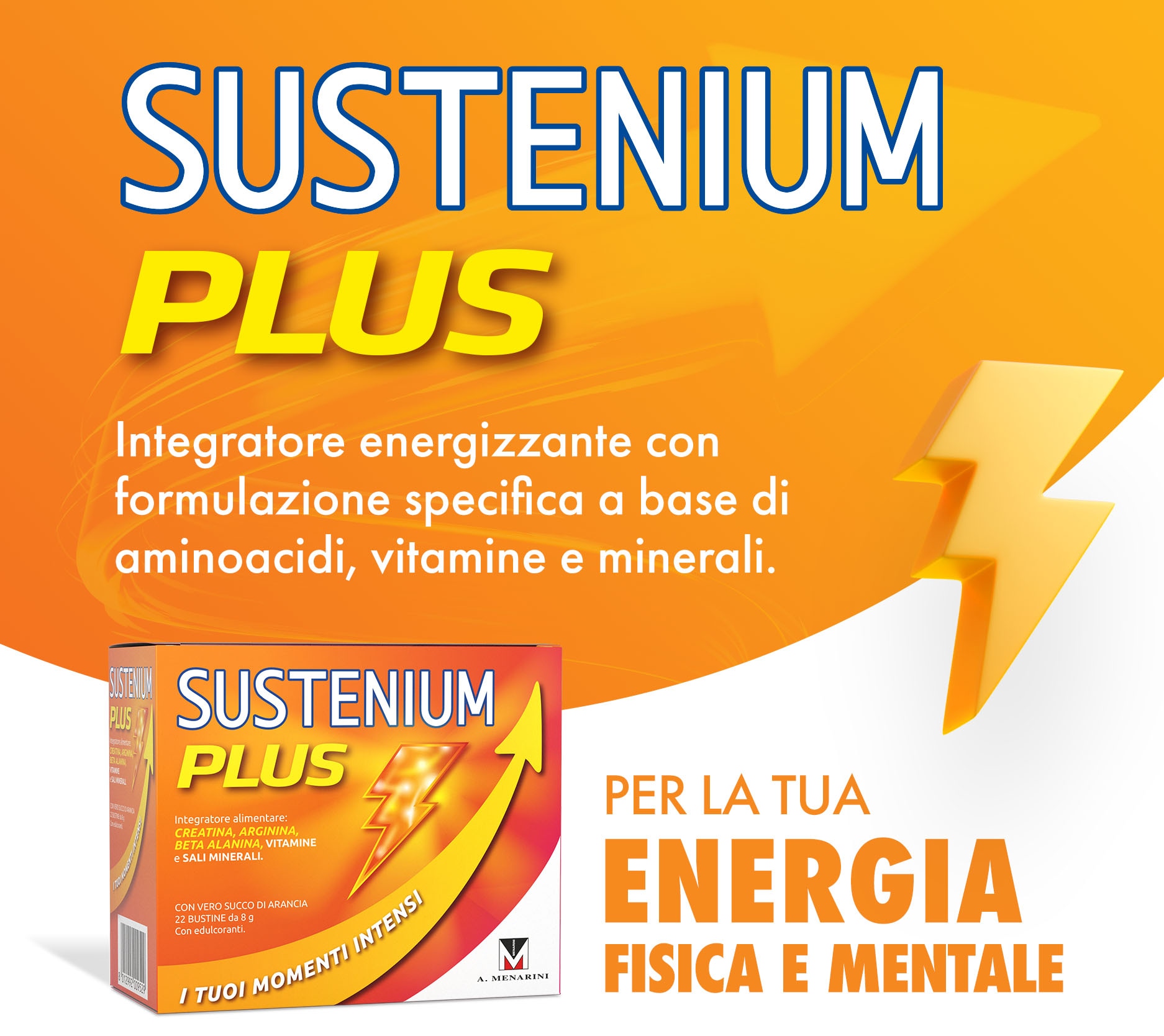 Sustenium Plus 22 Bustine | Energia e Vitalità | Farmaciauno