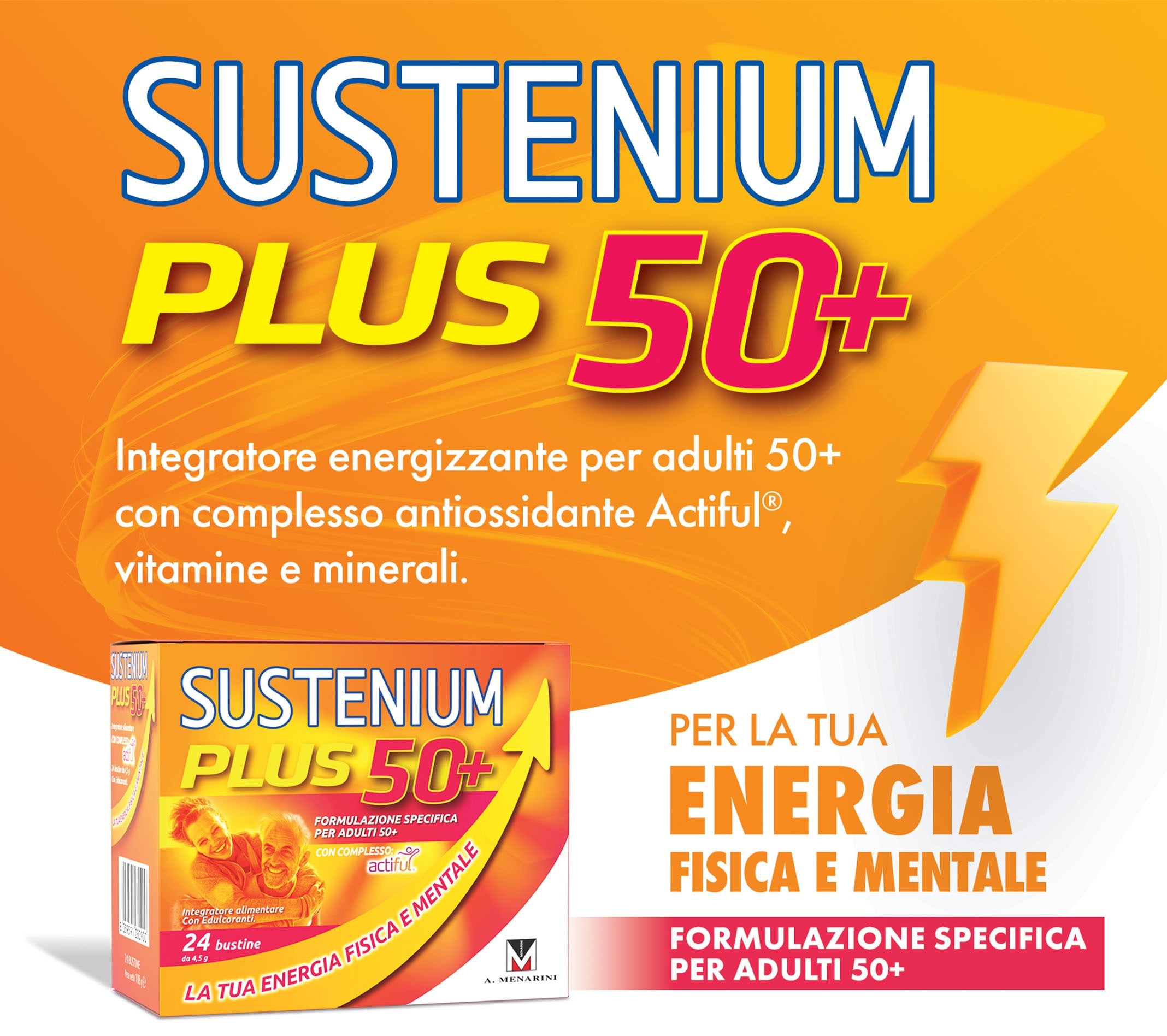 Sustenium Plus 50+ 24 Bustine - Farmaciauno